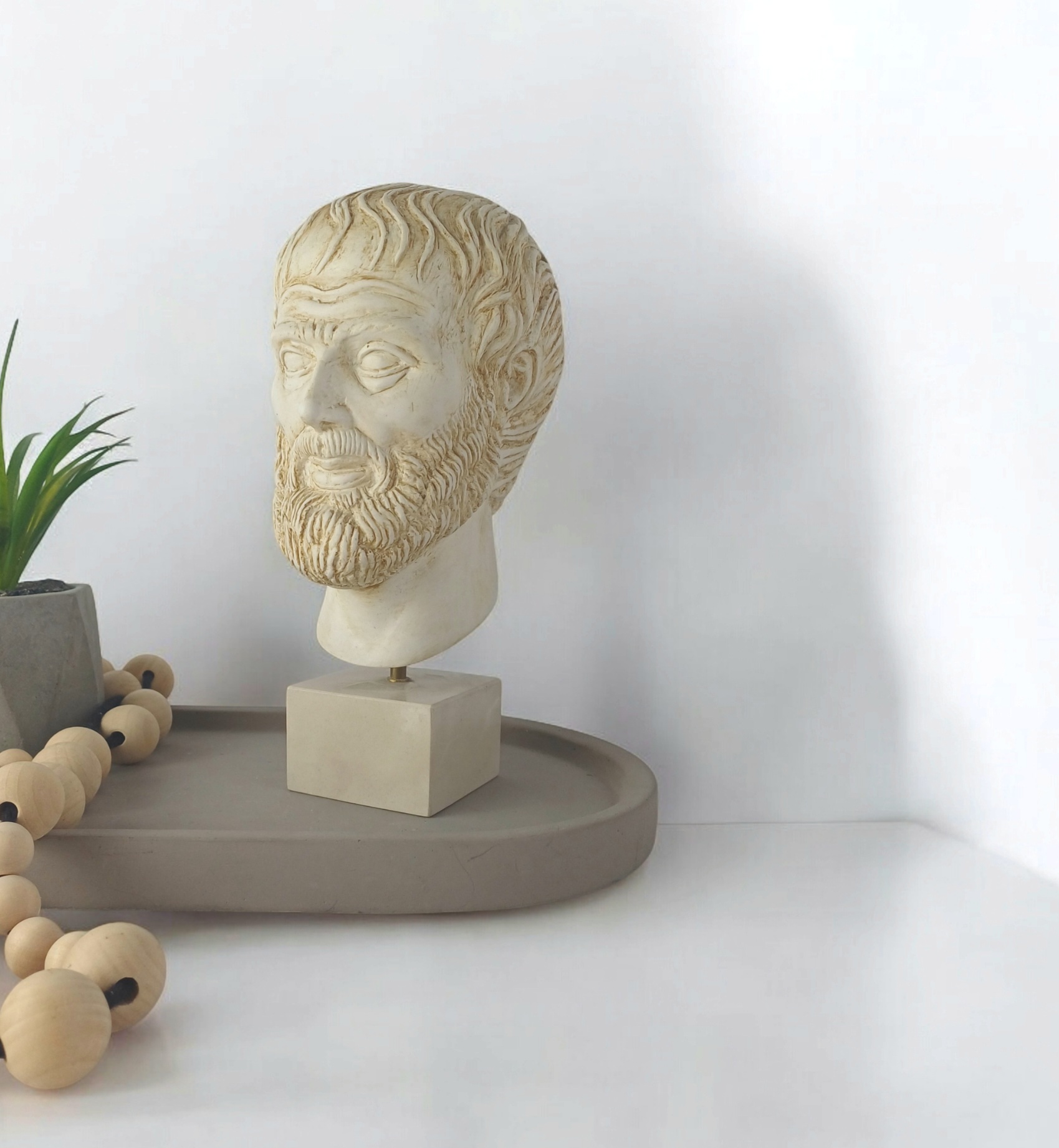 Greek philosopher Aristotle, bust