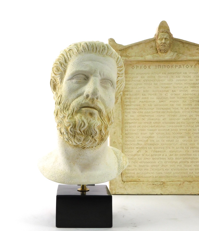 Head of a statue of Hippocrates