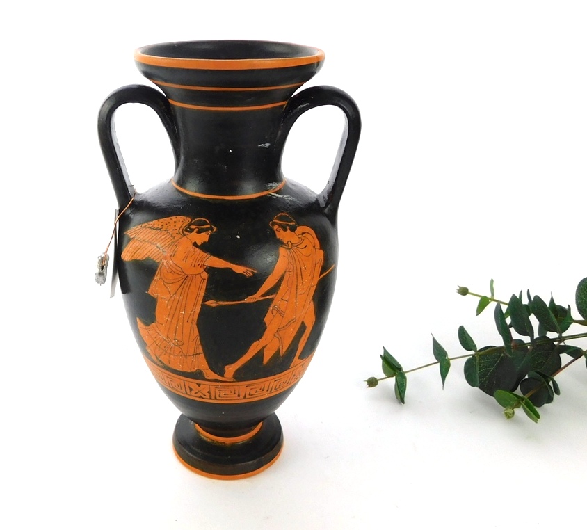 Red-figure amphora, Oedipus & Sphinx