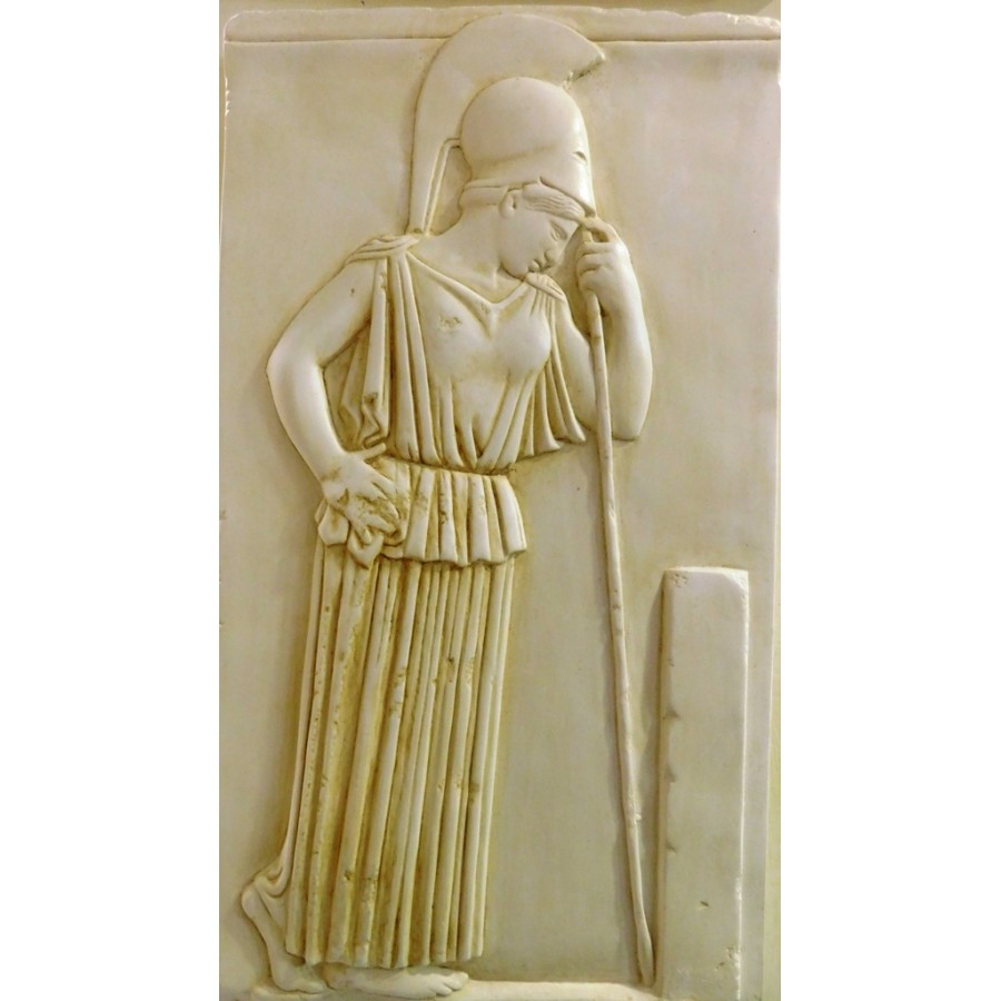 Thoughtful Athena relief